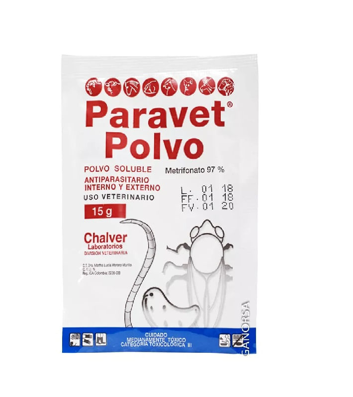 Paravet Sobre X 15 Gr - Animals Veterinaria - Tu tienda de mascotas